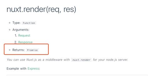 nuxt render does not return promise · issue 2116 · nuxt nuxt · github