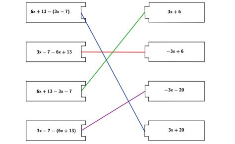 match each expression on the left that is equivalent to the quizlet