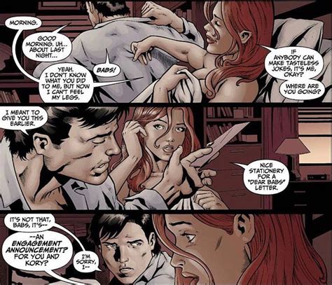 Dick Grayson Slept With Barbara Gordon The Night Before His Wedding To