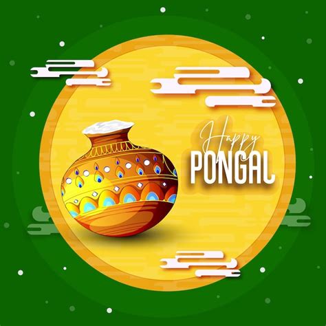 Premium Vector Illustration Of Happy Pongal Holiday Harvest Festival
