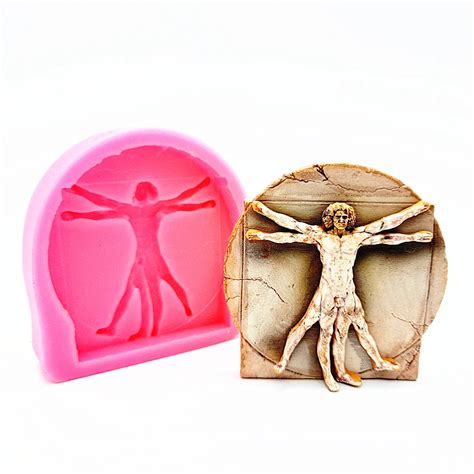 Golden Ratio Silicone Mold Corpo Humano Concreto Cristal Epóxi Molde