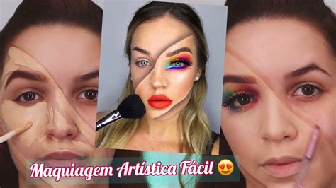 TUTORIAL MAQUIAGEM ARTISTICA FÁCIL DO PINCEL MÁGICO Debora Freitas