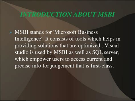 PPT Microsoft Business Intelligence Online Training In Uk PowerPoint