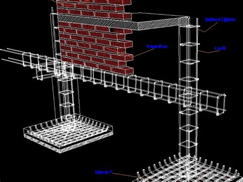 Plano De Estructura De Zapata Aisladas Con Detalles Especificos En