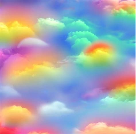 Fondo De Pantalla De Arco Ris Con Foto De Nubes Generada Por Ia Foto