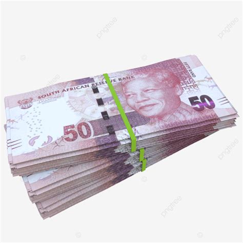 50 South African Rand Stack 50 South African Rand Stack Pile South