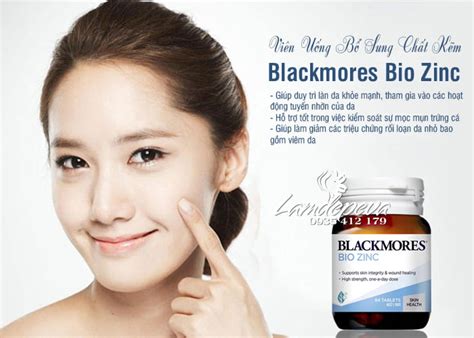 Viên uống bổ sung kẽm Bio Zinc Blackmores 84 viên Úc EVA
