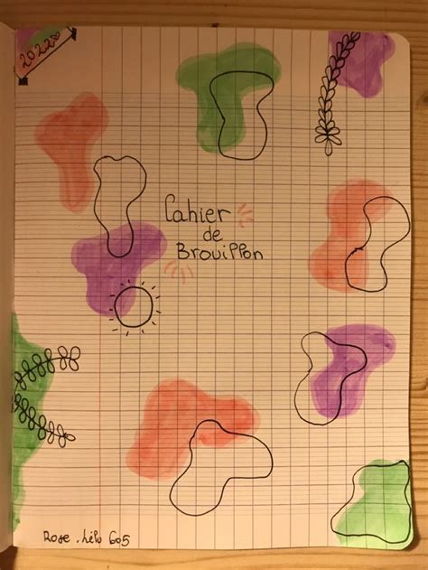 Page De Garde Cahier De Brouillon Cahier De Brouillon Pages De