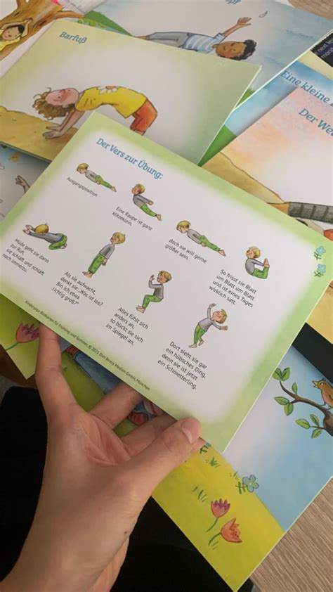 Kinderyoga Bildkarten für Frühling und Sommer Yogaflows und Reime für