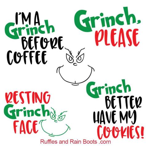 Free Grinch Svgs Resting Grinch Face Svg And So Many More Hot Sex Picture