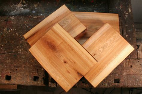 Frühstücksbretter Ulme 4er Set 1 holzwahn heinrich