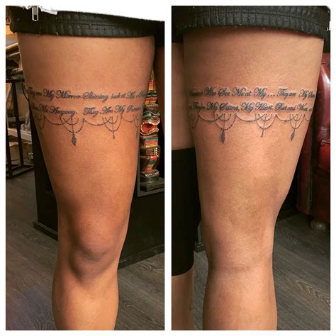 Thigh Tattoo Wrap Around Printable Calendars AT A GLANCE
