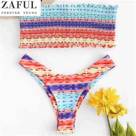 Aliexpress Buy ZAFUL 2018 Sexy Bikinis Women Set Off Shoulder