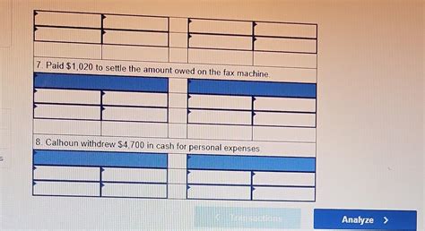 Solved The Following Transactions Took Place At Calhoun Chegg