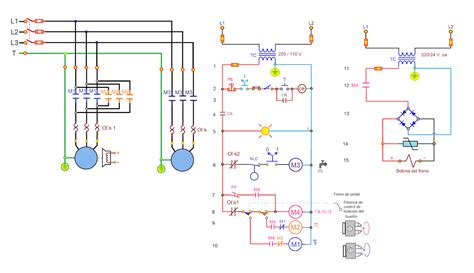 coparoman Diagrama eléctrico de control de la puesta en marcha y paro