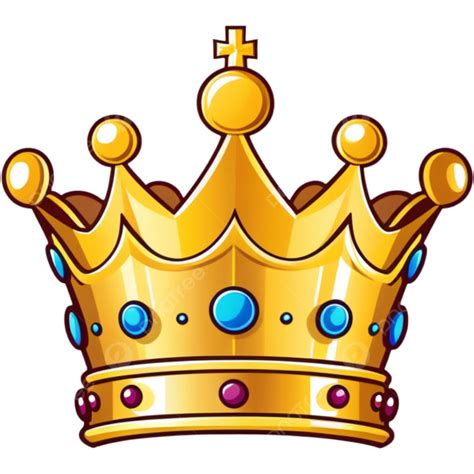 Cartoon King Crown Illustration Element Crown PNG Transparent Image