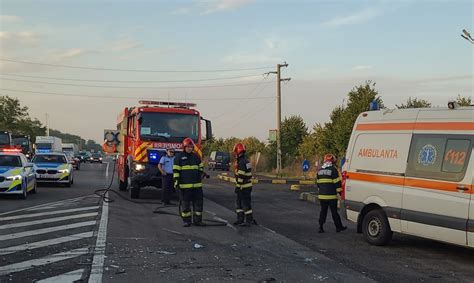 În această dimineață ACCIDENT RUTIER pe DN5 în zona localității