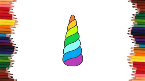 Como Dibujar Un Cuerno De Unicornio Dibujos Faciles YouTube