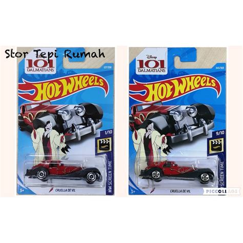 Hot Wheels Cruella De Vil Fantasy Screen Time 101 Dalmatians