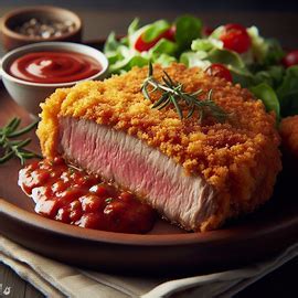 Bife à Milanesa Molho de Tomate uma receita clássica e deliciosa