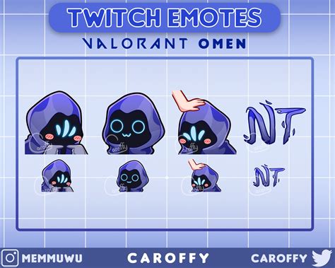 Cute Valorant Omen Emotes Twitch Discord Youtube Etsy Israel