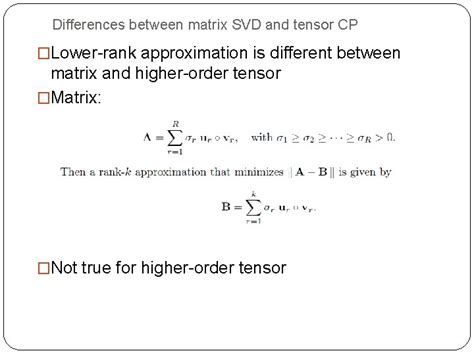 introduction to tensor tensor factorization and its applications