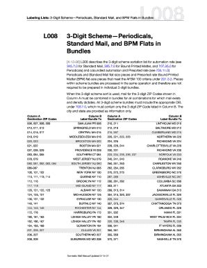 Fillable Online Pe Usps Usps L008 Form Fax Email Print PdfFiller