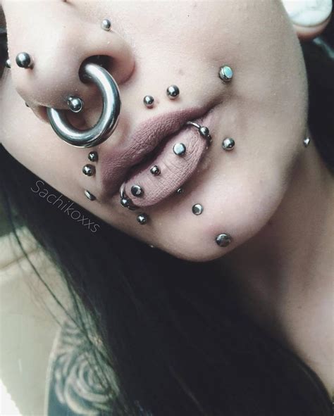Women With Huge Septums Septum Piercings Bull Nose Piercing Piercing Face Piercings Unique