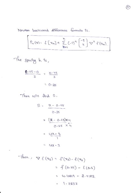 use newton s forward and backward difference formula to construct interpolating polynomials of