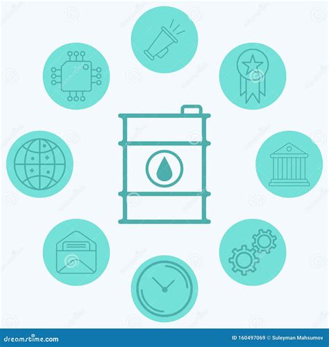 S Mbolo De La Muestra Del Icono Del Vector Del Barril Stock De