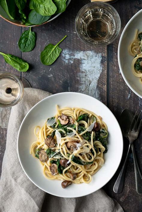 Pasta Met Champignons En Spinazie Mind Your Feed