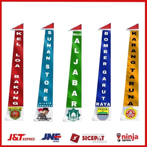 Jual BENDERA UMBUL UMBUL 3M CUSTOME DESAIN LOGO DAN WARNA BISA Shopee