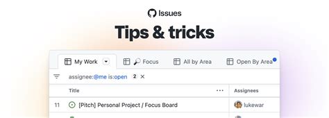 Tips Tricks For Using GitHub Projects For Personal Productivity The