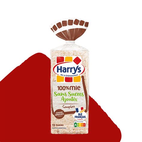 100 Mie Pain De Mie Complet Sans Sucre HARRYS