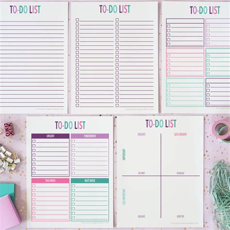 Free Printable To Do List Templates Free Organizing Printables