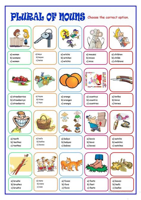 List Of Regular And Irregular Nouns Pdf Hampdenlodgethameorg Plural