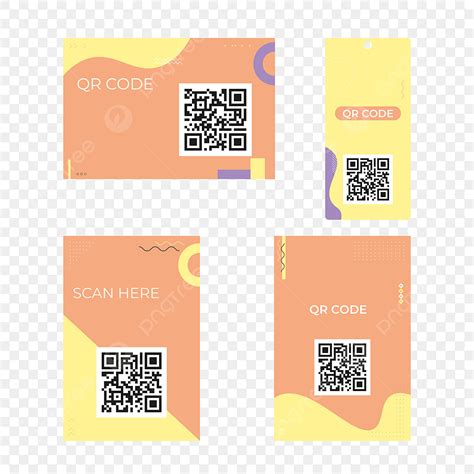 Qr Code Banner Vector Hd Images Qr Code Label Banner Qr Code Qr