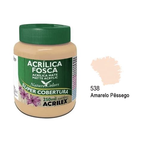 TINTA ACRIL 250ML FOSCA AMARELO PESSEGO