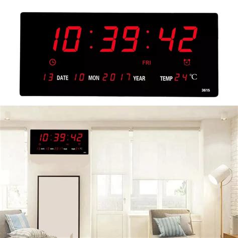 Reloj Digital Temperatura Inteligente De Pared 36cm X 15cm InTouch Perú