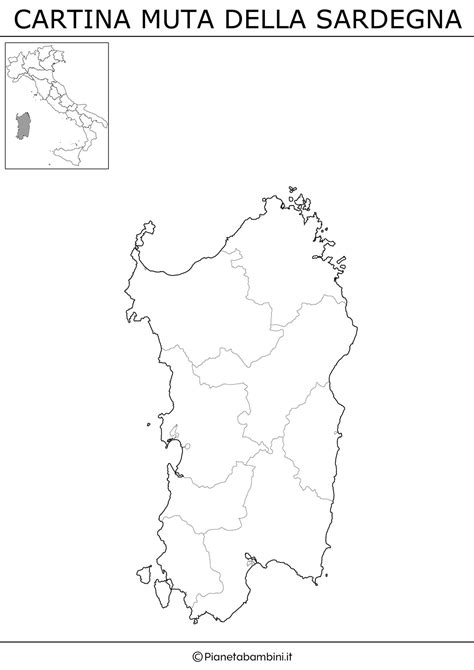 Cartina Sardegna Stampabile Cartina