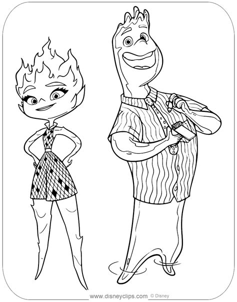 Free Printable Elemental Coloring Pages In PDF Disneyclips