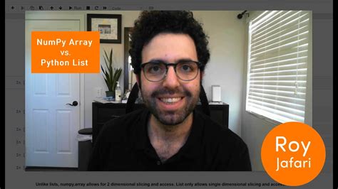 numpy array vs python list youtube