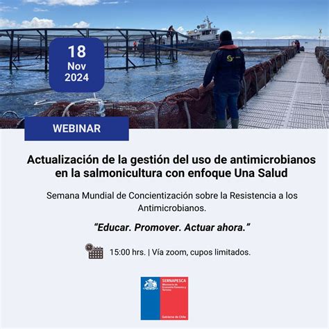 Webinar Sernapesca Actualización del uso de antimicrobianos en la