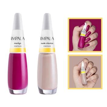 Kit Esmalte Impala Combina O Nude Classico Marilyn Risque