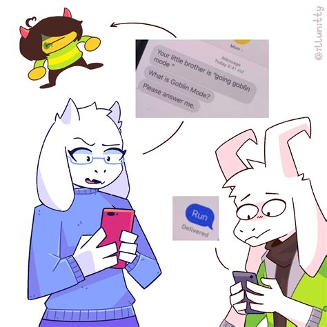 ïllunrtbu Kris Deltarune Toriel Asriel Asriel Dreemurr Deltarune персонажи