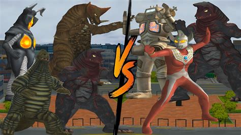 Gomora Vs King Joe Zetton Vs Golza Redking Vs Ultraman Taro Golza