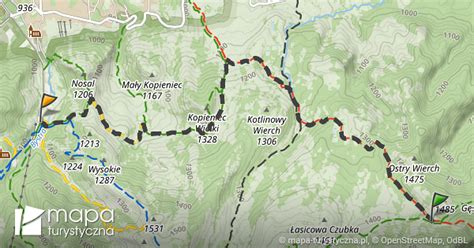 Trasa R Wie Waksmundzka Ku Nice Mapa Turystyczna Pl