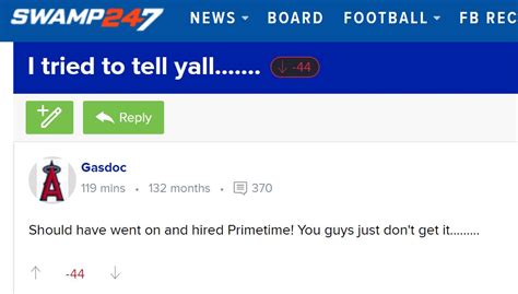 Message Board Geniuses On Twitter Florida Fans Are Down So Bad