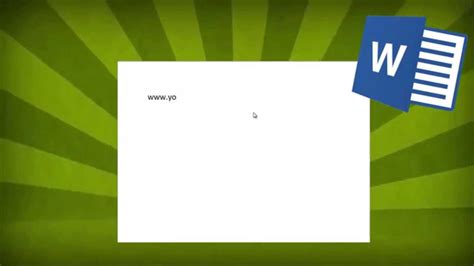 How To Make A Hyperlink In Word Youtube