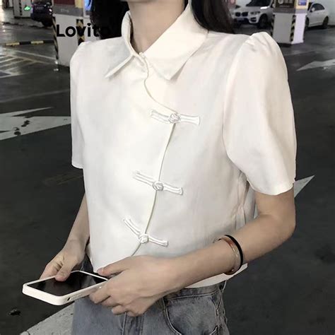 Lovito Women Casual Plain Asymmetrical Blouse Lne Shopee Philippines